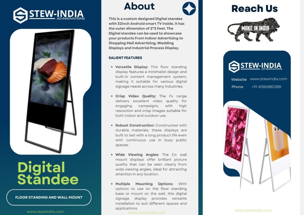 Digital Standee – Stew India